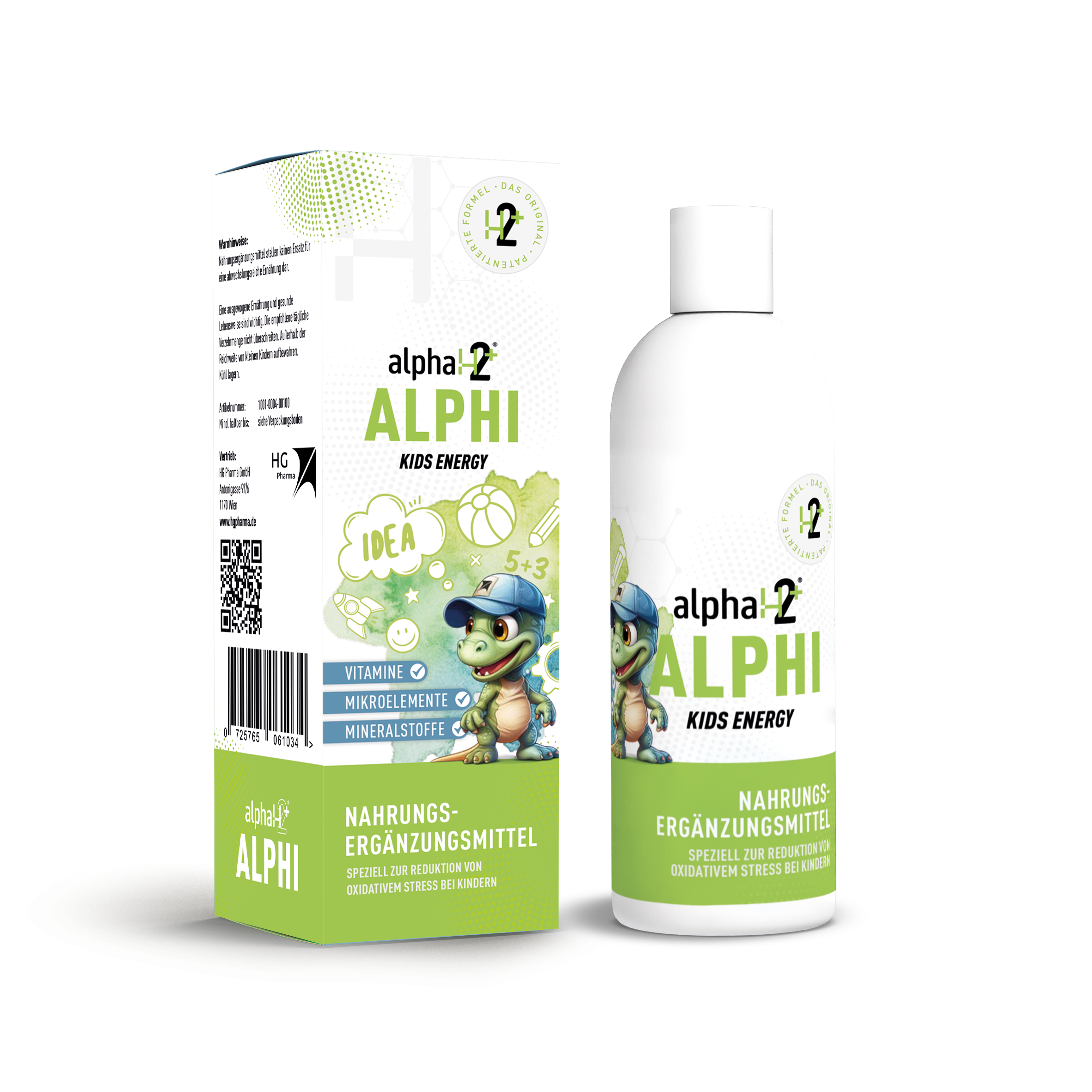 alphaH2+® ALPHI 1 Flasche (200 ml) – 20 Tage (zuckerfrei) – HG Pharma Shop